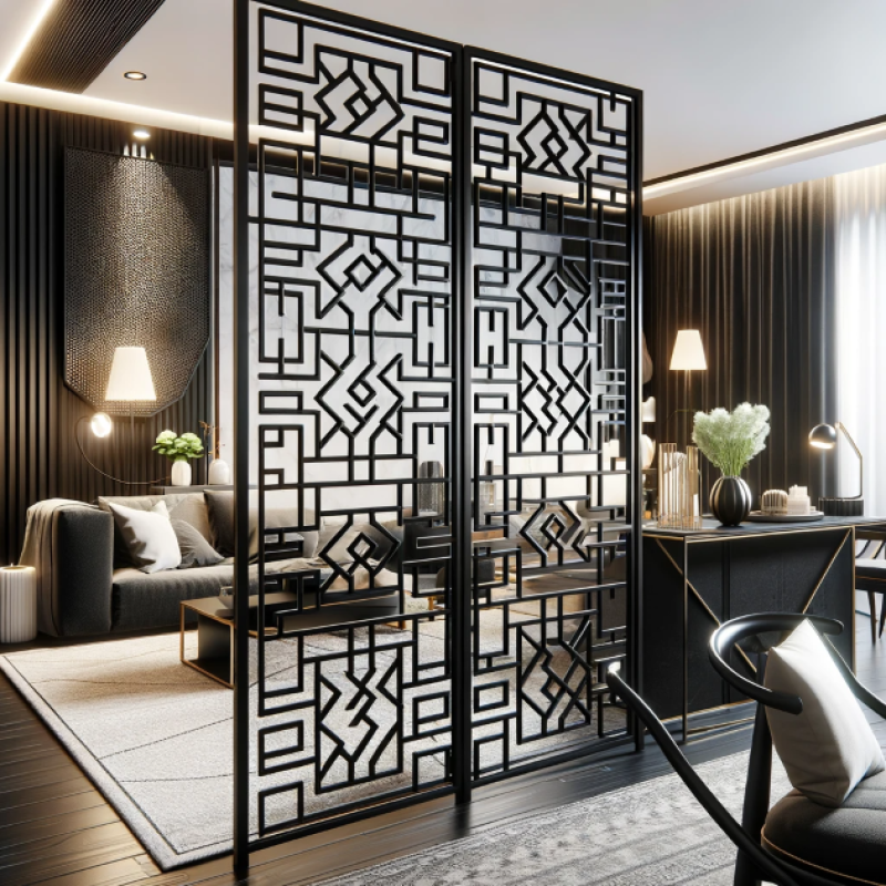 Claustra intérieur ou extérieur sur mesure en bois, métal ou alu